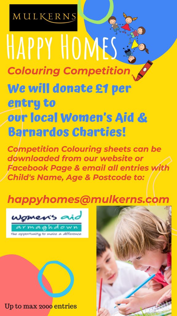 Childrens' Colouring Competition to create Happy Homes with Mulkerns ...